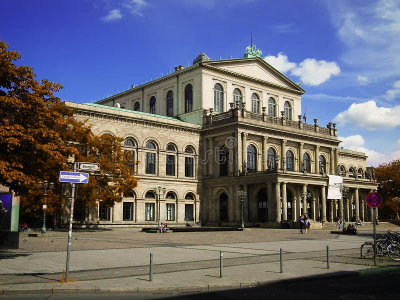 Hanover Opera House stock photo. Image of lower, landmark - 35407378