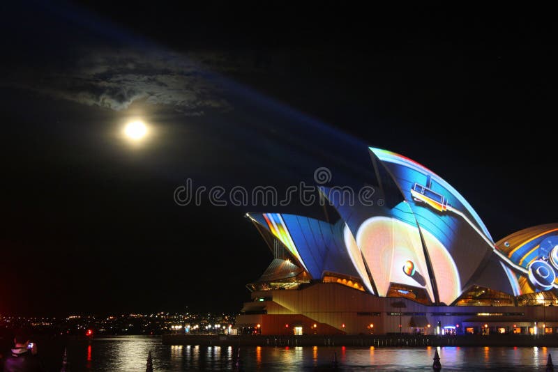 Opera Building laser light editorial photography. Image of light - 65128417