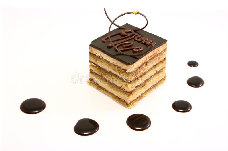 Opera Cake stock image. Image of opera, chocolate, treat - 13068619