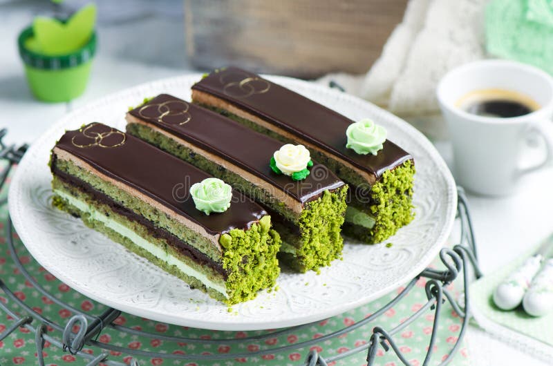 Opera cake stock photo. Image of homemade, dessert, confection - 54262128