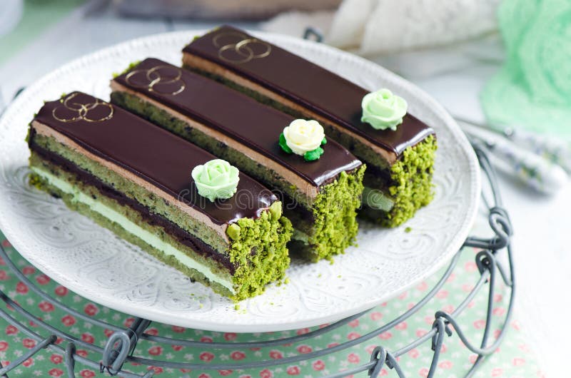 Opera cake stock photo. Image of holiday, dessert, cakes - 54263914