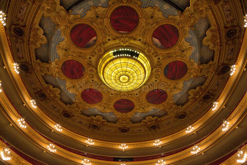 Opera ceiiling stock image. Image of auditorium, opera - 32535765