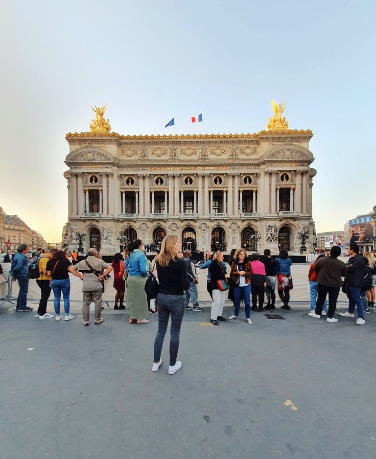 Opera De Paris, View of the Opera District of Paris, France Editorial ...