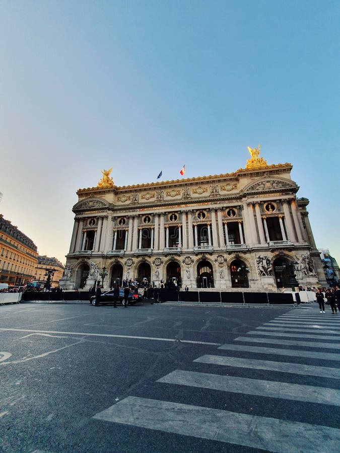 Opera De Paris, View of the Opera District of Paris, France Editorial ...
