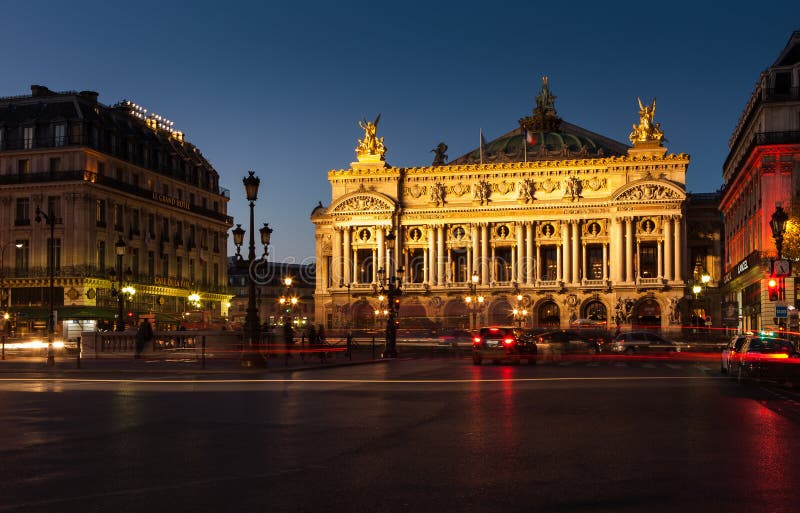 Paris Opera stock image. Image of street, column, famous - 1046375