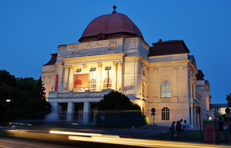 Opera-Graz stock photo. Image of musik, light, styriafacade - 15402158
