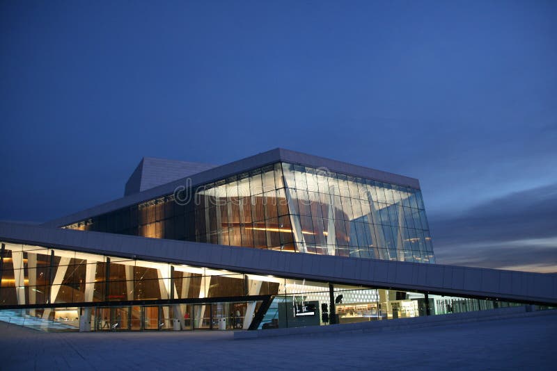 Opera-house editorial photo. Image of oslo, yellow, architecture - 7171331