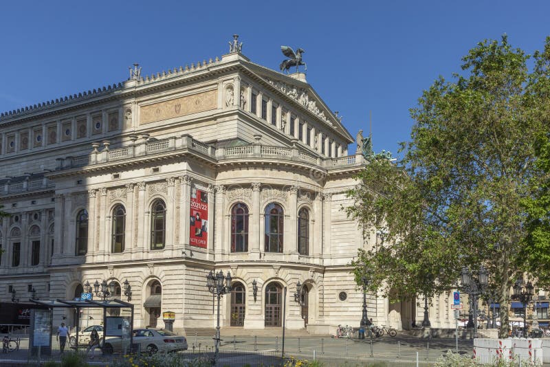 Alte Oper, Frankfurt am Main Editorial Photography - Image of citynight ...