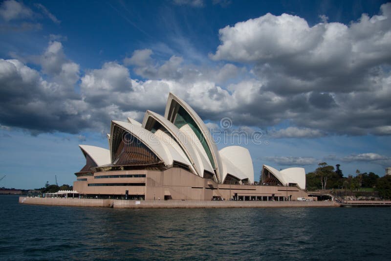 Opera house in blue sky. editorial stock image. Image of building ...