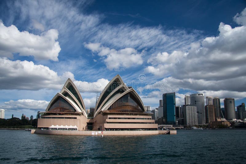 Opera house in blue sky. editorial stock image. Image of night - 29340999