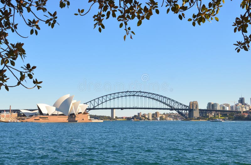 Opera House and Harbour Bridge Editorial Stock Image - Image of ...
