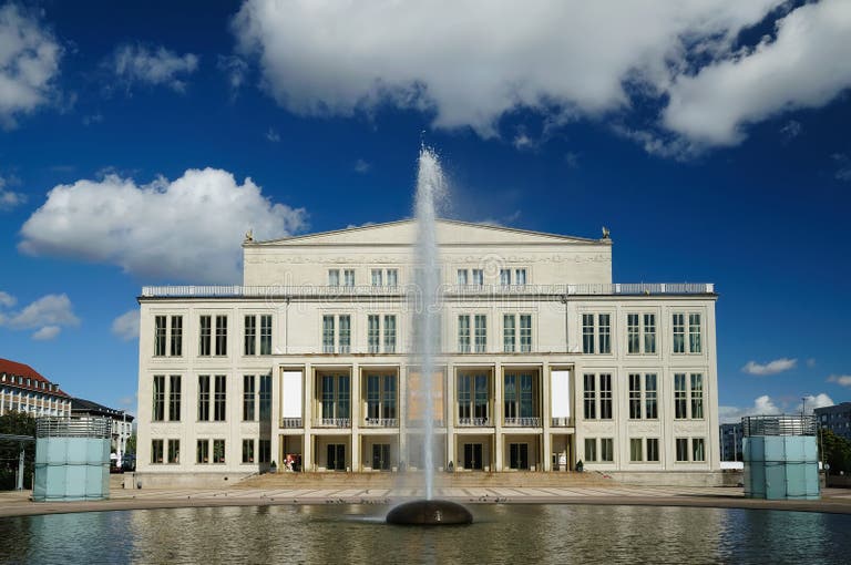 Opera house in leipzig stock image. Image of light, germany - 16191011