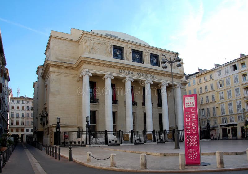 Opera House in Marseille editorial stock photo. Image of beach - 34799043
