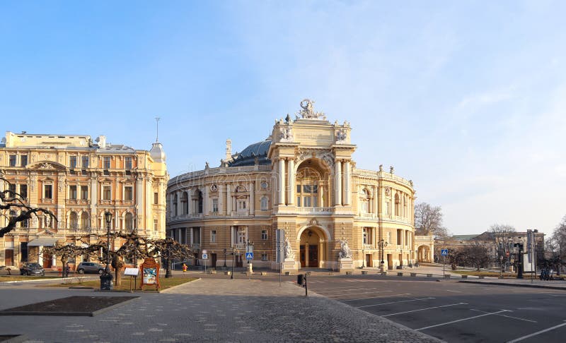 Famous Opera House in Odessa, Ukraine Stock Photo - Image of landmark ...