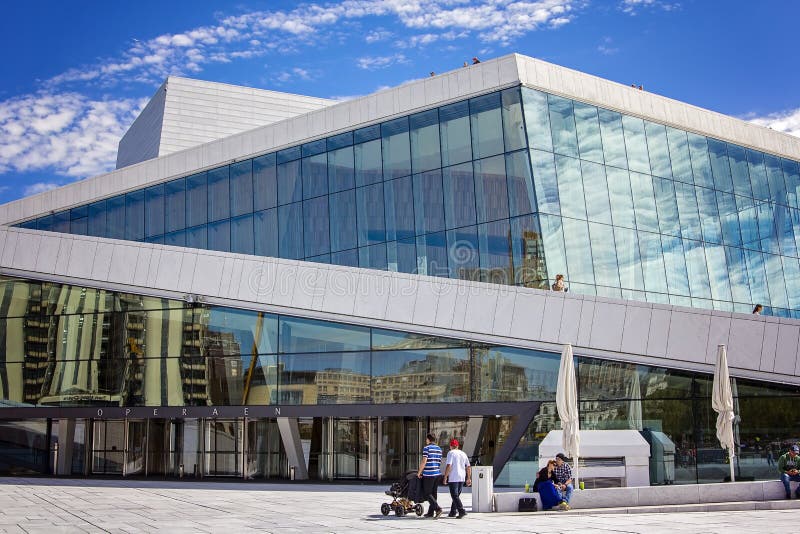 Opera house in Oslo editorial image. Image of culture - 72890775