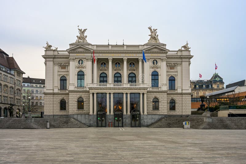 Opera House in Zurich in Switzerland Editorial Image - Image of ...