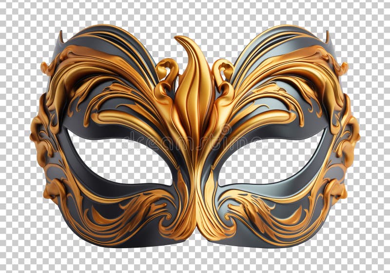 Opera Mask Isolated on Transparent Background PNG Stock Photo ...