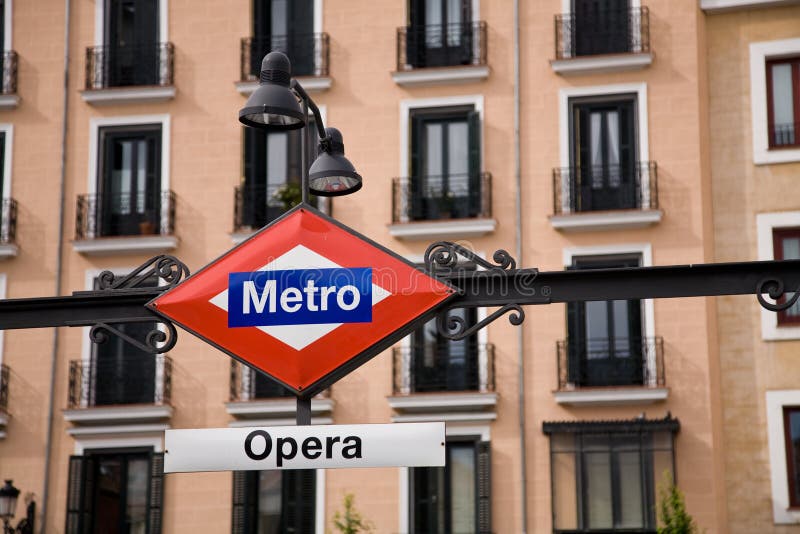 Opera Metro, Madrid editorial image. Image of spain, spanish - 25127110