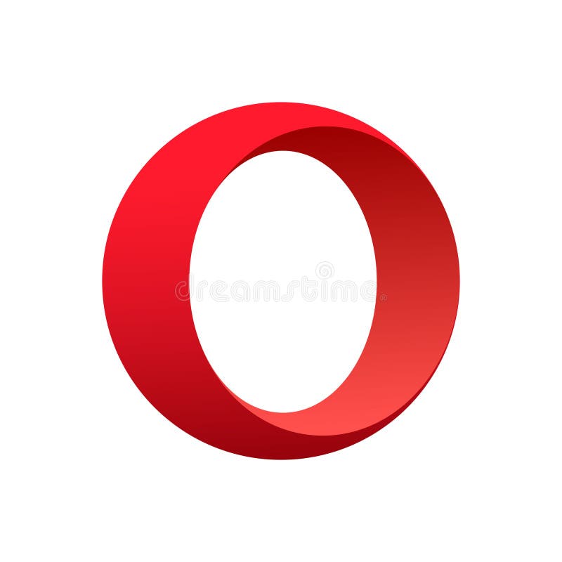 Opera mini logo editorial stock image. Illustration of brand - 377435484