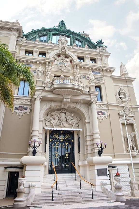Opera Monte-Carlo in Monaco Editorial Stock Image - Image of white ...