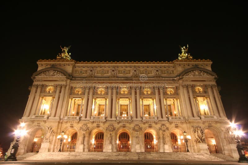 Opera in Paris stock image. Image of garnier, column, tourism - 1046337