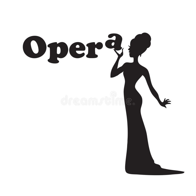 Opera poster stock vector. Illustration of action, distraction - 320388003