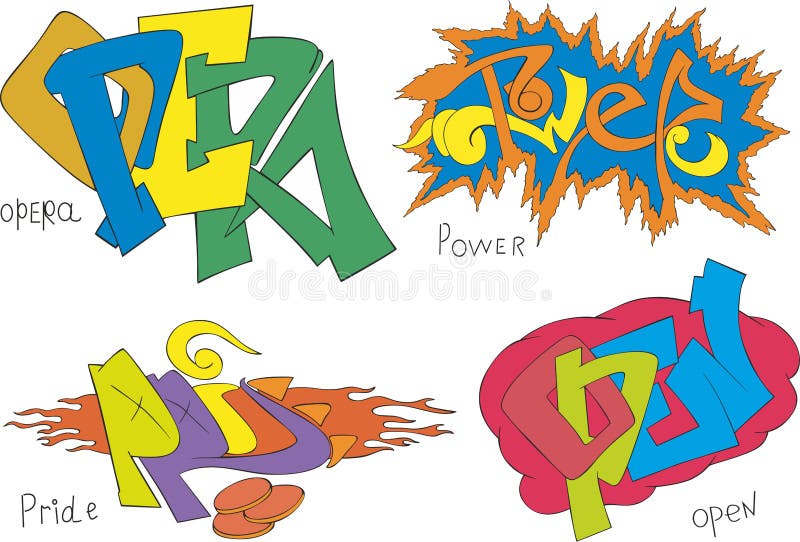 Hip Hop graffiti design stock vector. Illustration of vinyl - 17426812