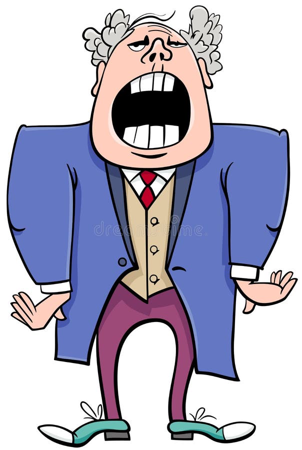 Opera Singer Cartoon Character Stock Vector - Illustration of canto ...