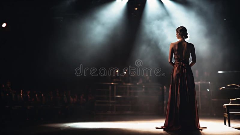 Opera Singer Performing on Stage Stock Video - Video of woman, sing ...