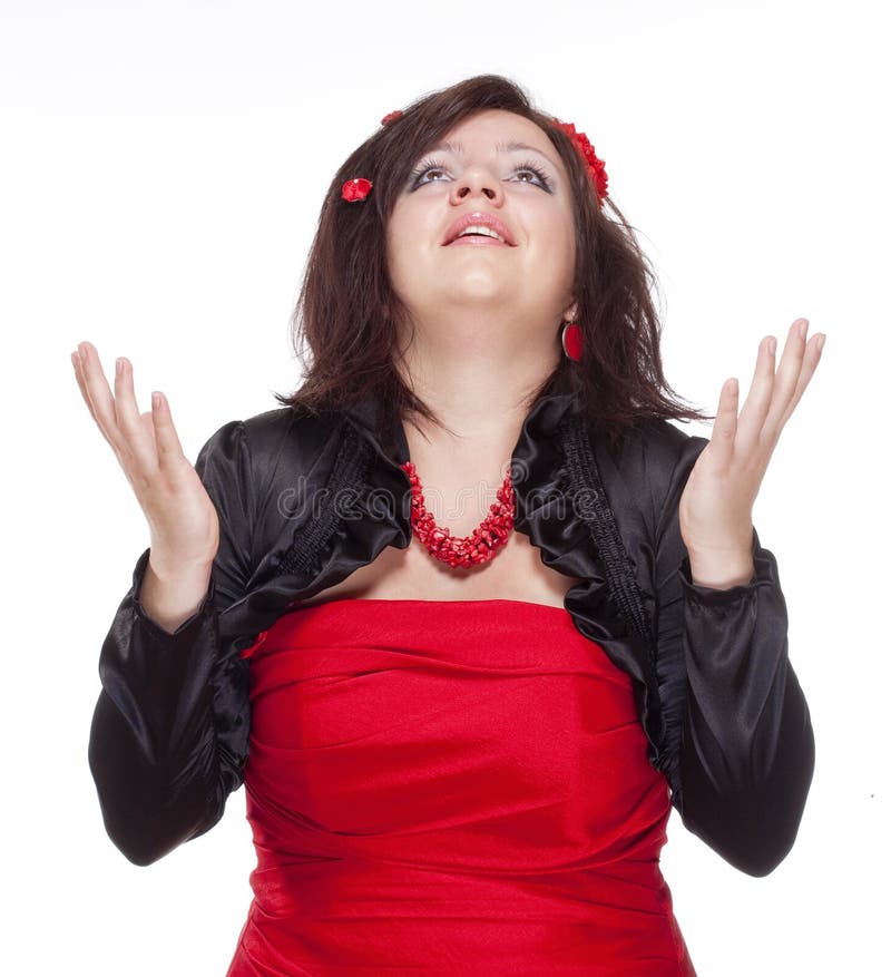 Female Opera Singer Performing in Her Stage Dress Stock Image - Image ...