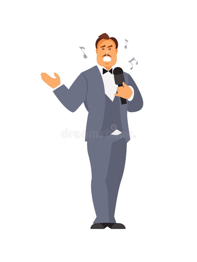 Fat Singer Cartoon Stock Illustrations – 177 Fat Singer Cartoon Stock ...