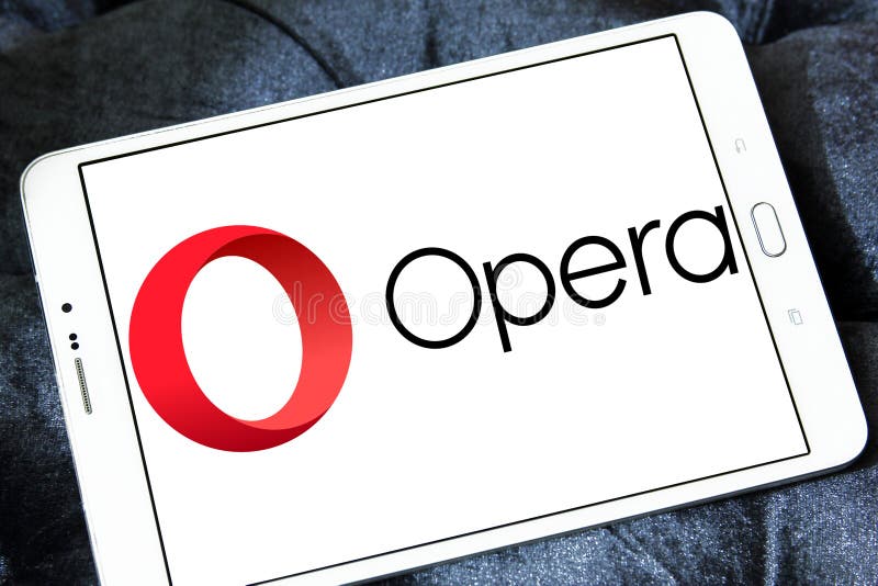 Opera web browser logo editorial photography. Image of icons - 96281982