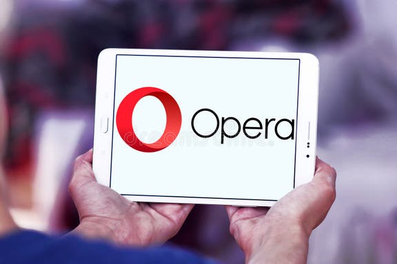Opera web browser logo editorial photo. Image of logos - 96282766