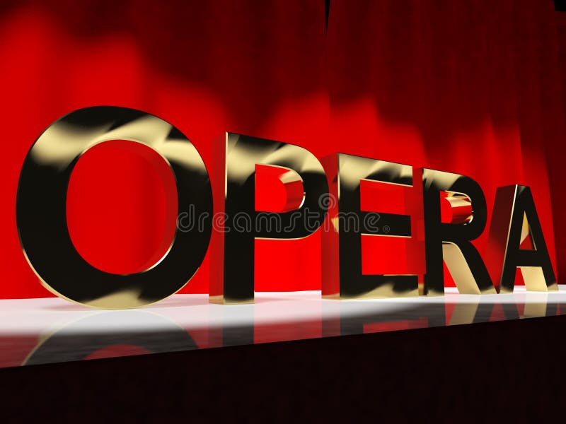 Opera Word on Stage Showing Classic Operatic Culture and Perform Stock ...
