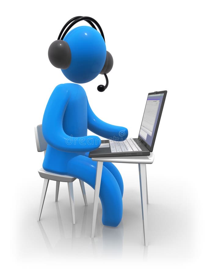 Operador ilustración del vector