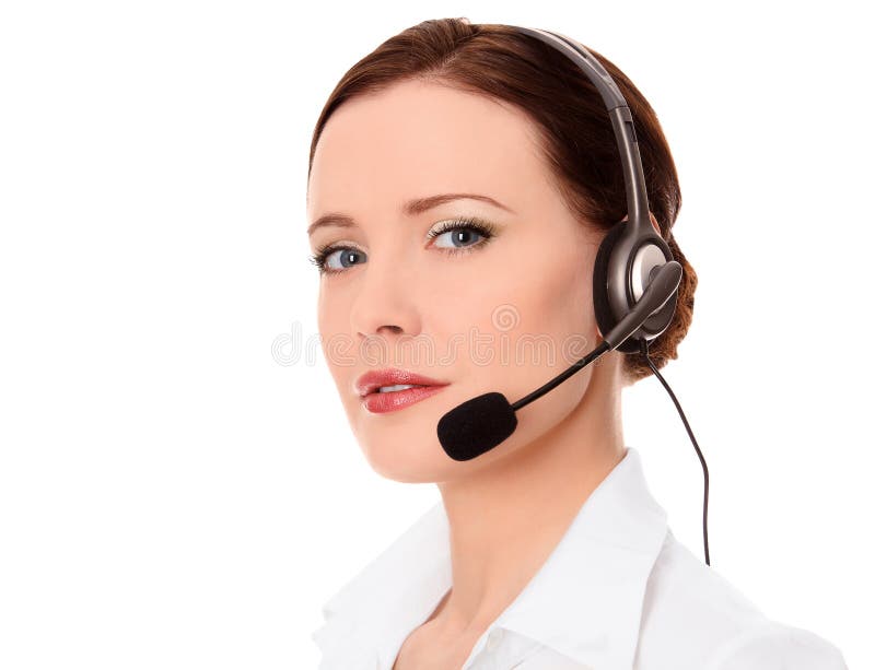 Operador Del Teléfono De La Ayuda Foto de archivo - Imagen de gente ...