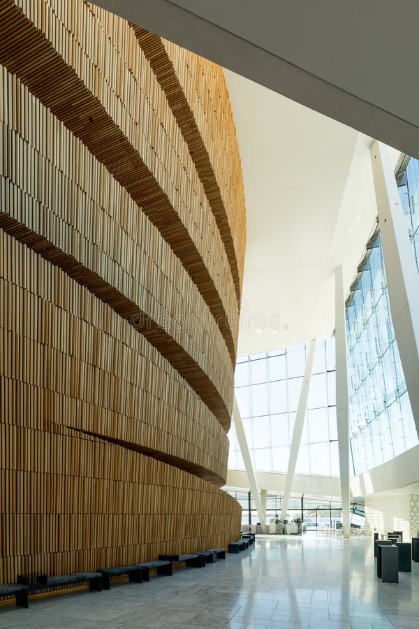 Operahuset - Opernhaus in Oslo Innen Norwegen Stockfoto - Bild von ...