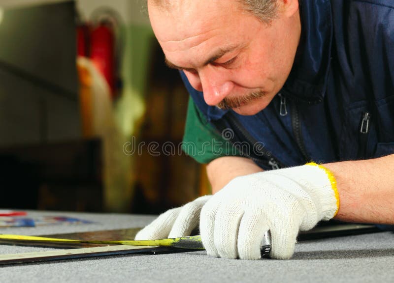 L'operaio fotografia stock. Immagine di manuale, persona - 9793396