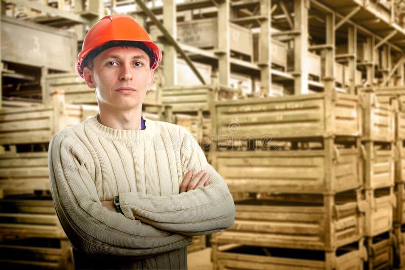 Operaio immagine stock. Immagine di retail, casco, pavimento - 54133651