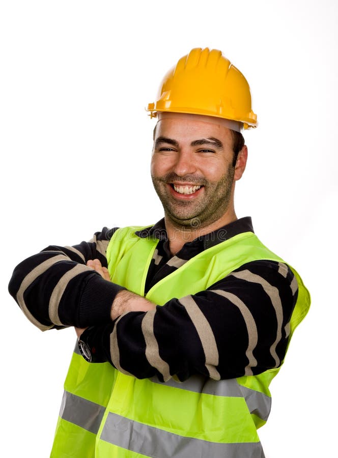 Lavoratore immagine stock. Immagine di cappello, riparatore - 5685267