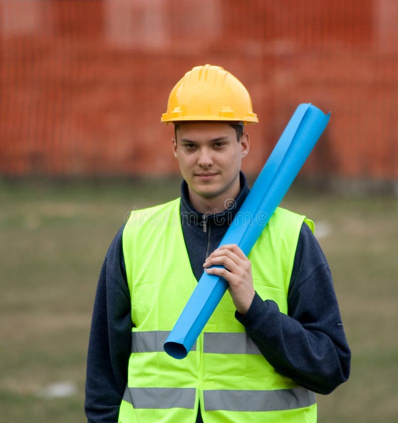 Operaio di Constructon immagine stock. Immagine di persona - 4409339