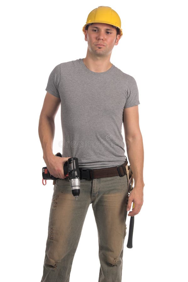 Operaio di costruzione fotografia stock. Immagine di persona - 524482