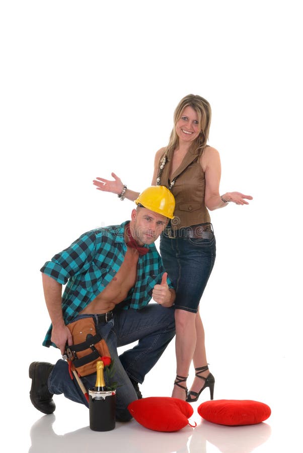 Operaio Di Costruzione, Donna Fotografia Stock - Immagine di lussuoso ...