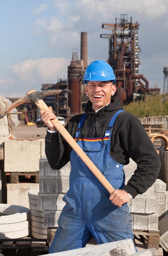Operaio sorridente immagine stock. Immagine di duro, sicuro - 11413717