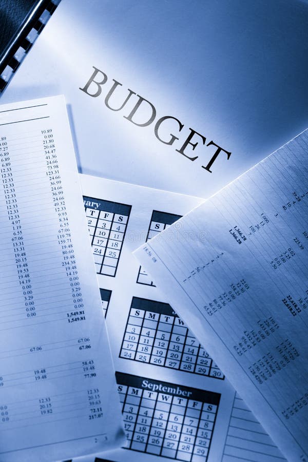 Operating budget, calendar stock photo. Image of file - 32718622