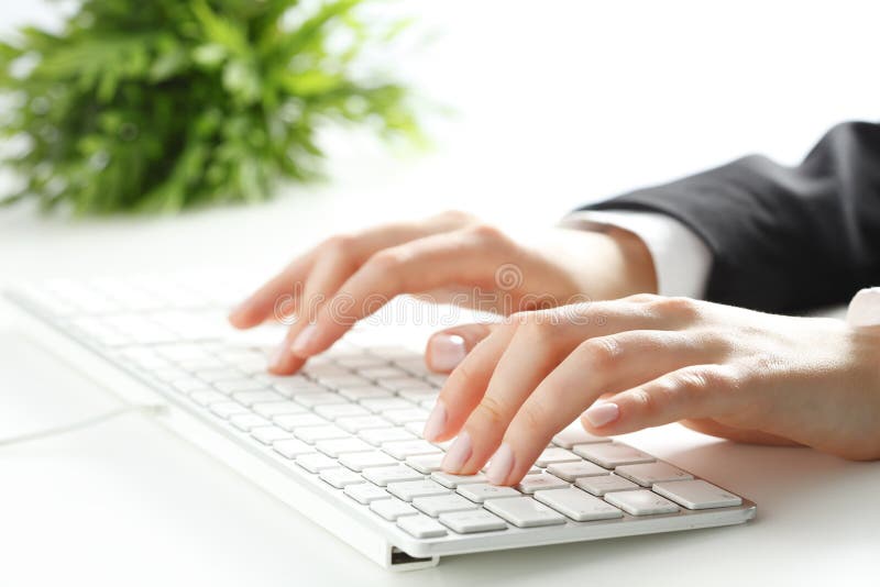 Operating on the computer stock image. Image of technology - 30990195