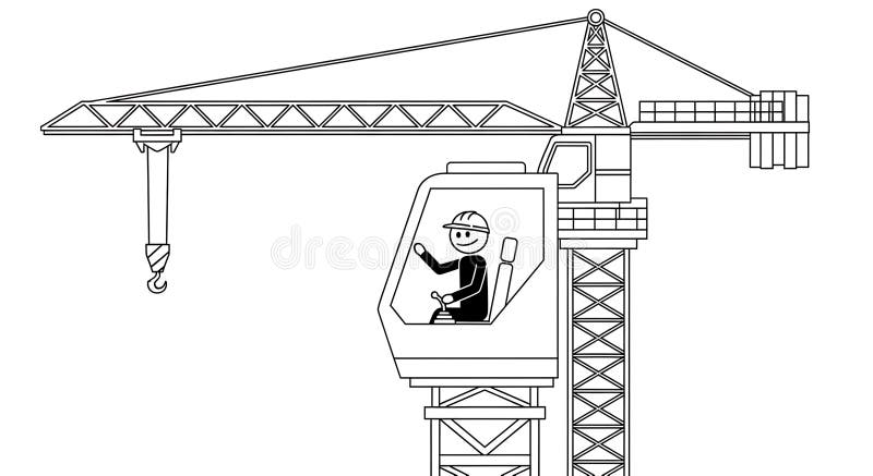 AI-Generated Crane Operator Stock Image - Image of industrial ...