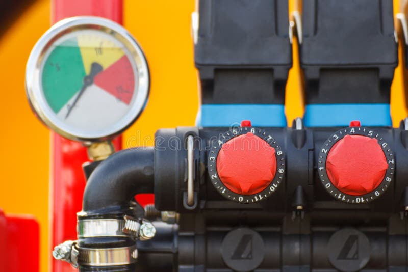 Operating Control Panel with Buttons in Quad or Motorcycle Stock Image ...