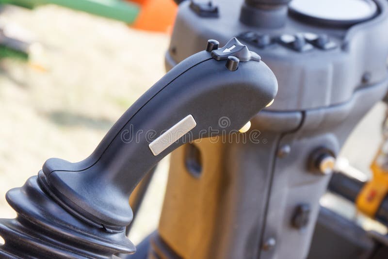 Operating Control Panel with Buttons in Industrial or Agricultural ...