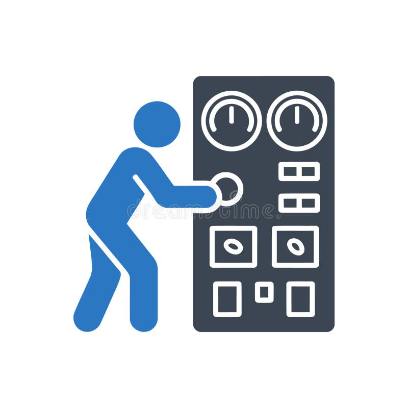 Operating Control Panel Icon Stock Vector - Illustration of operator ...